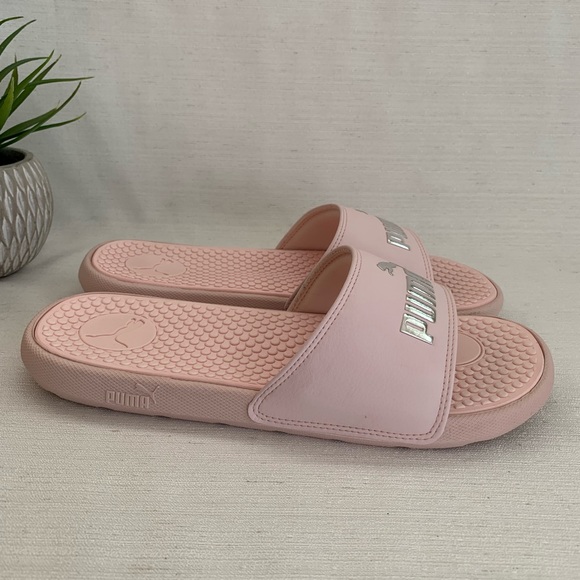 Puma | Shoes | New Puma Soft Pink Rubber Sport Comfort Slides Womans ...